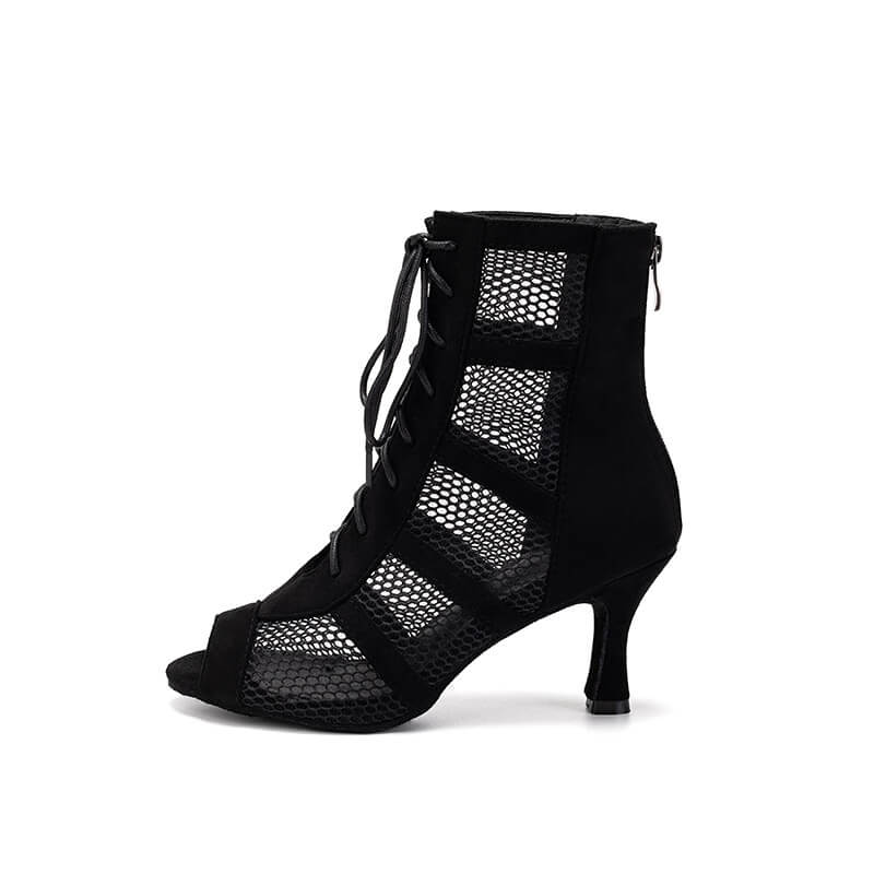 Women's Mesh Lace Up Heels Boots – HIPPOSEUS